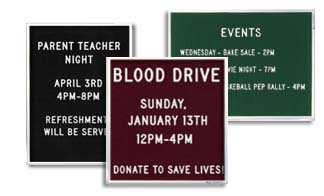 Upgrade Your Decor with Open Face Changeable Felt Letter Board Signs ...