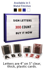 Freestanding Heavy Duty Reader Board 84x60 2-SIDED with 2 posts ...