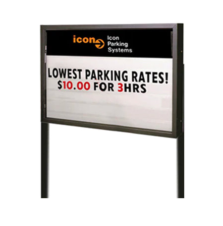 Freestanding Heavy Duty Reader Board 72x48 with Personalized Header ...