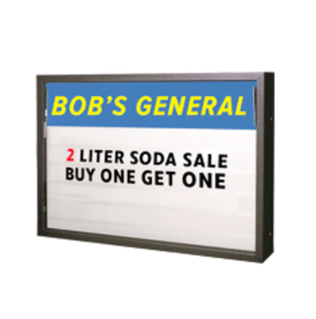 Freestanding Heavy Duty Reader Board 84x60 2-SIDED with Personalized ...