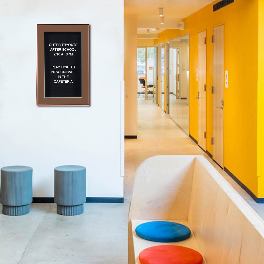 SwingFrame Designer Letter Boards with Metal Frame + LED Lighted ...