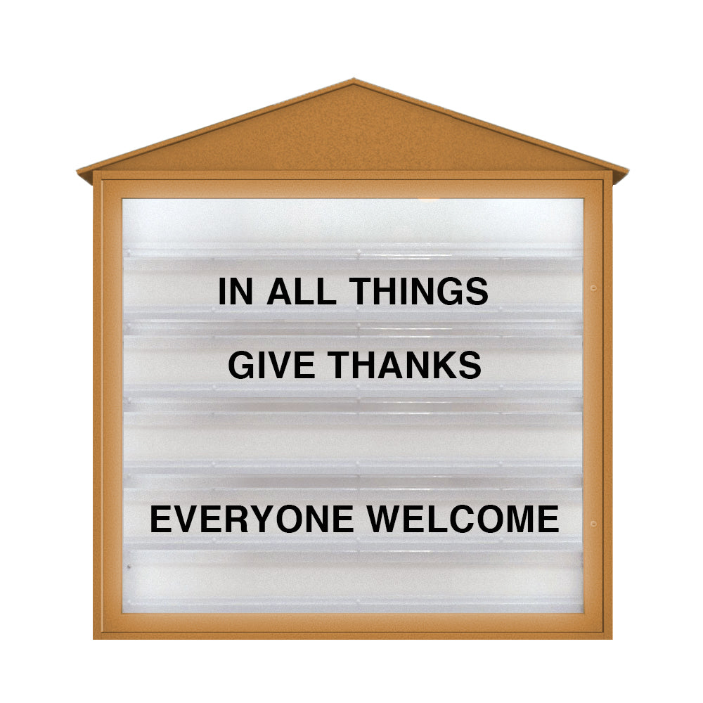 28x48 Eco-Friendly Outdoor Message Center Reader Board with LED Lights ...