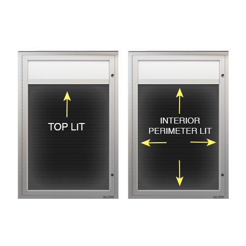 Extreme WeatherPlus™ LED Outdoor Letter Board Display Case + Header ...